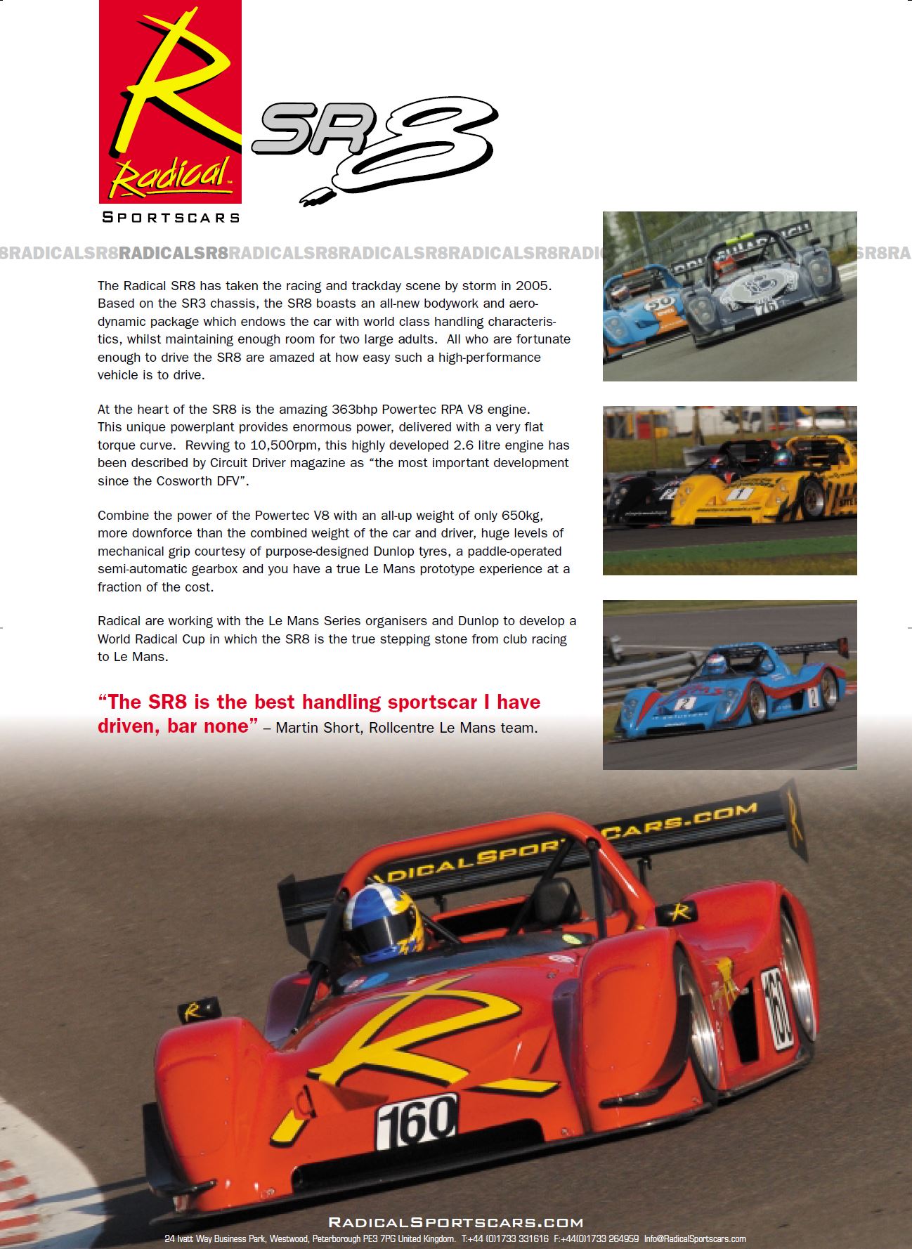 Radical Sales Brochure – Radical Sportscar Registry