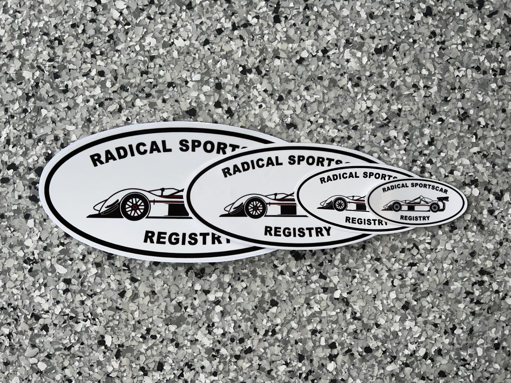 RSR Logo Stickers – Radical Sportscar Registry